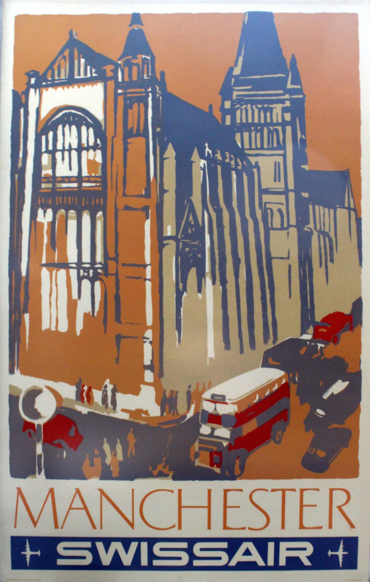 Henri Ott - Rare Original Vintage Silkscreen Poster By Henri Ott For ...