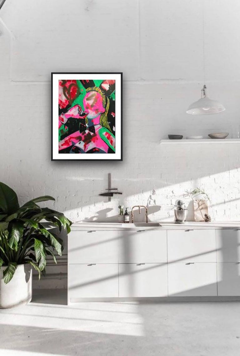 grAzie - Kate Moss Bunny Original. Acrylic on Canvas, Play boy, Bunny ...