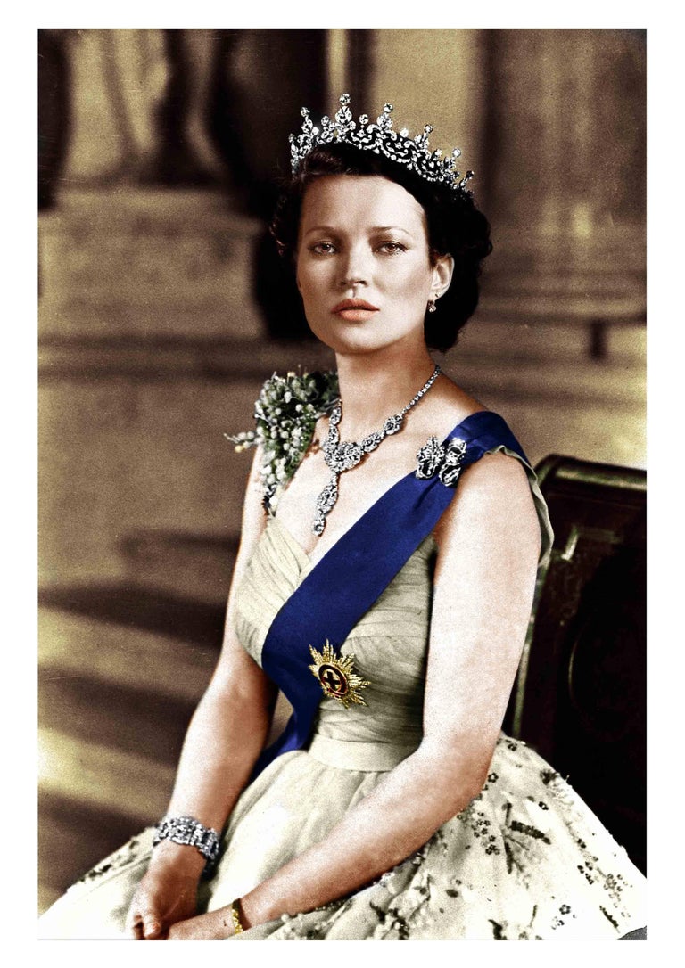 Stephen Potter - Queen Kate Figurative print. A3 Mixed Media Limited Ed ...