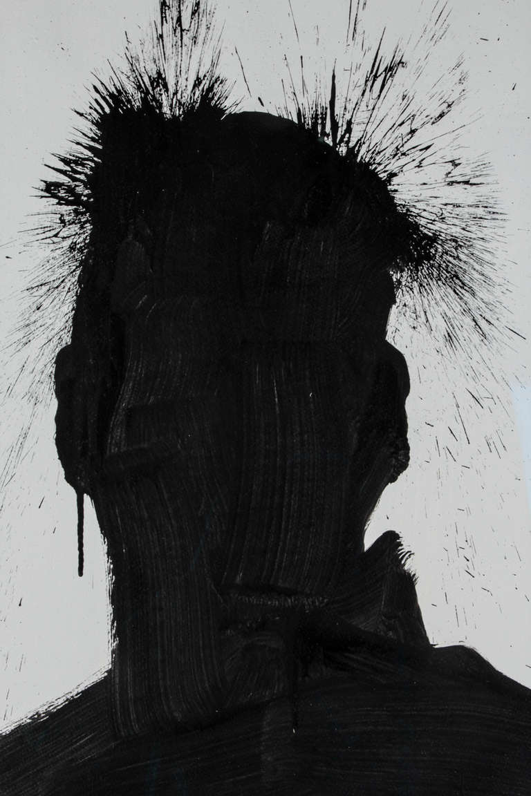 Richard Hambleton - Untitled (Shadow Man) Acrylic on paper For Sale at ...