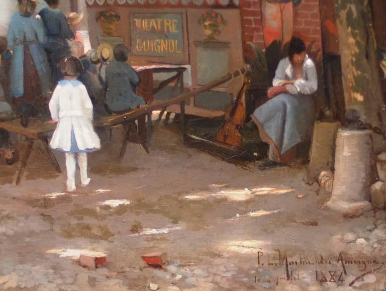 Paul Louis Martin des Amoignes - 19th Century Painting Puppet theatre ...
