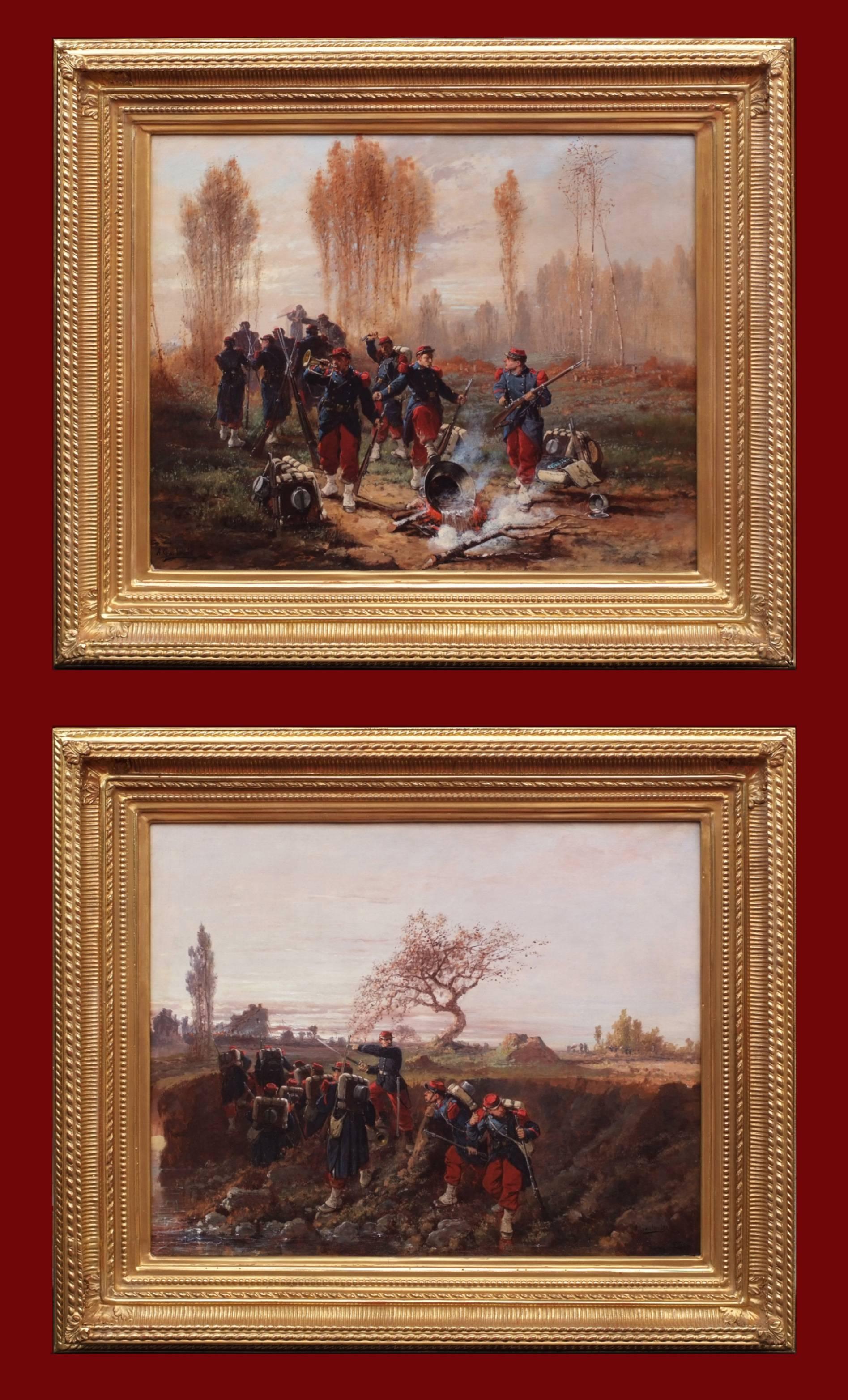 Paul Louis Martin des Amoignes - 19th Century Painting Puppet theatre ...