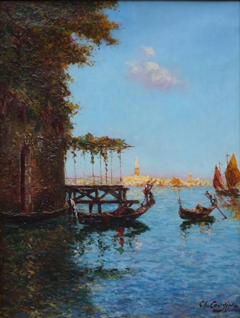 Charles Cousin - Charles COUSIN (1807-1887) - Painting 19th Century Venice at 1stDibs