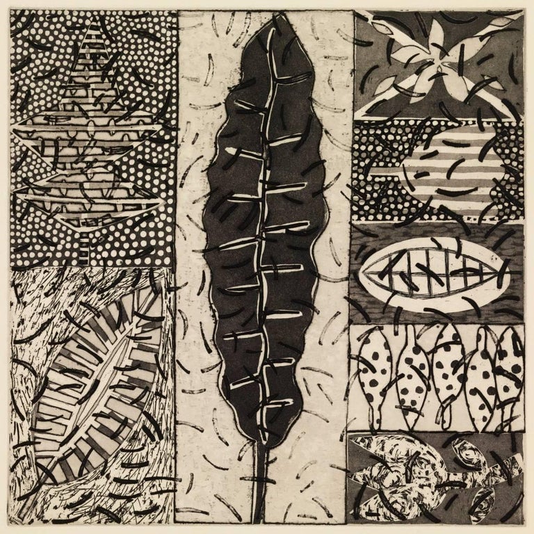 Lisa Houck - "All About the Square" Plant Abstraction, Nature Modern ...