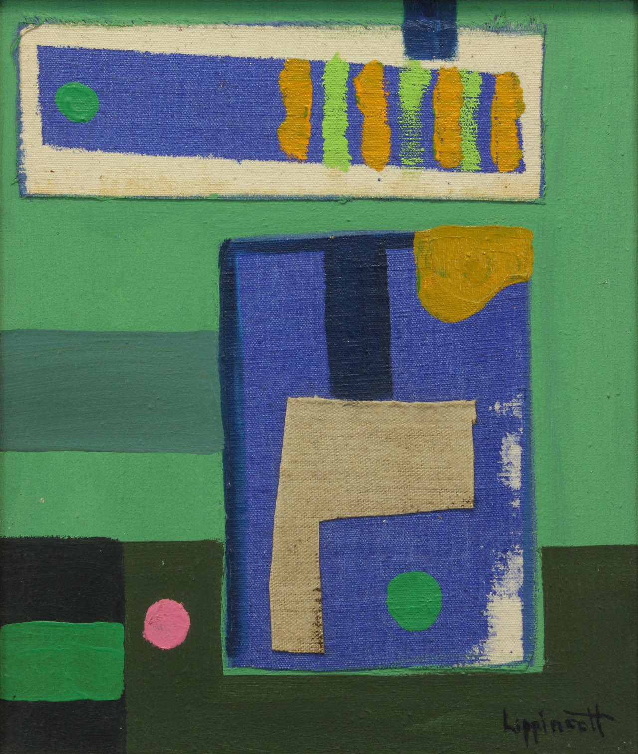 Janet Lippincott - Untitled (Composition in Yellow), Painting at 1stdibs