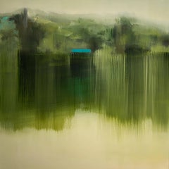 Liz Dexheimer - Domaine Interchange Green #1, Painting For Sale at 1stdibs