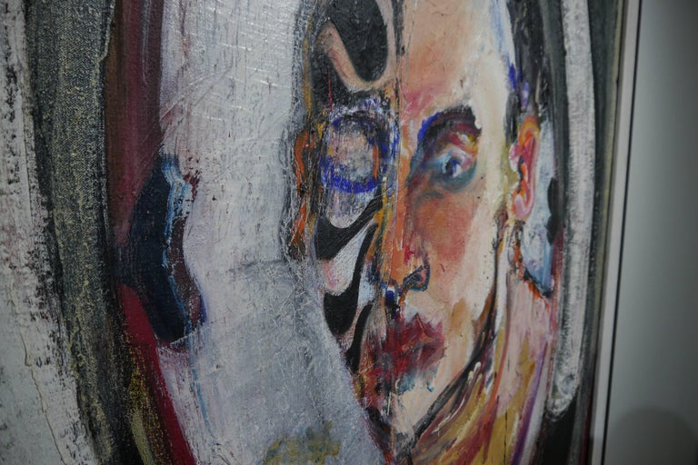 Sam Messer - Self Portrait in Oval For Sale at 1stDibs