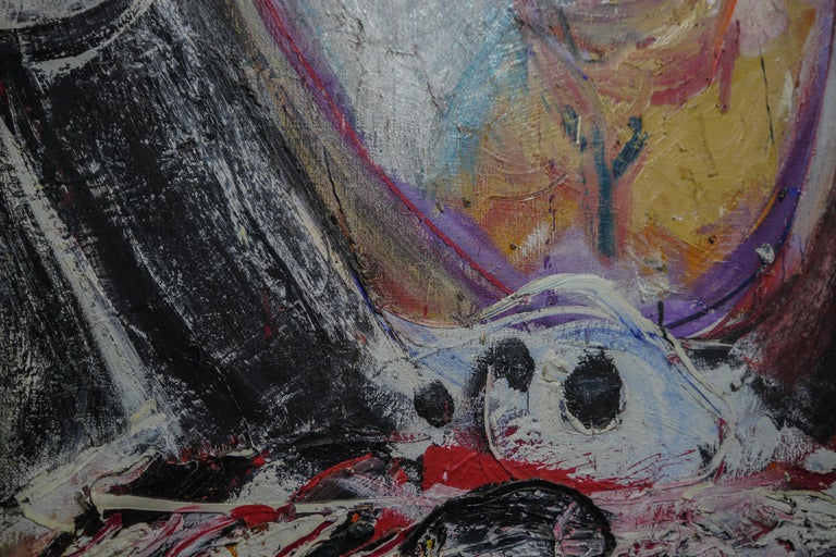 Sam Messer - Self Portrait in Oval For Sale at 1stDibs