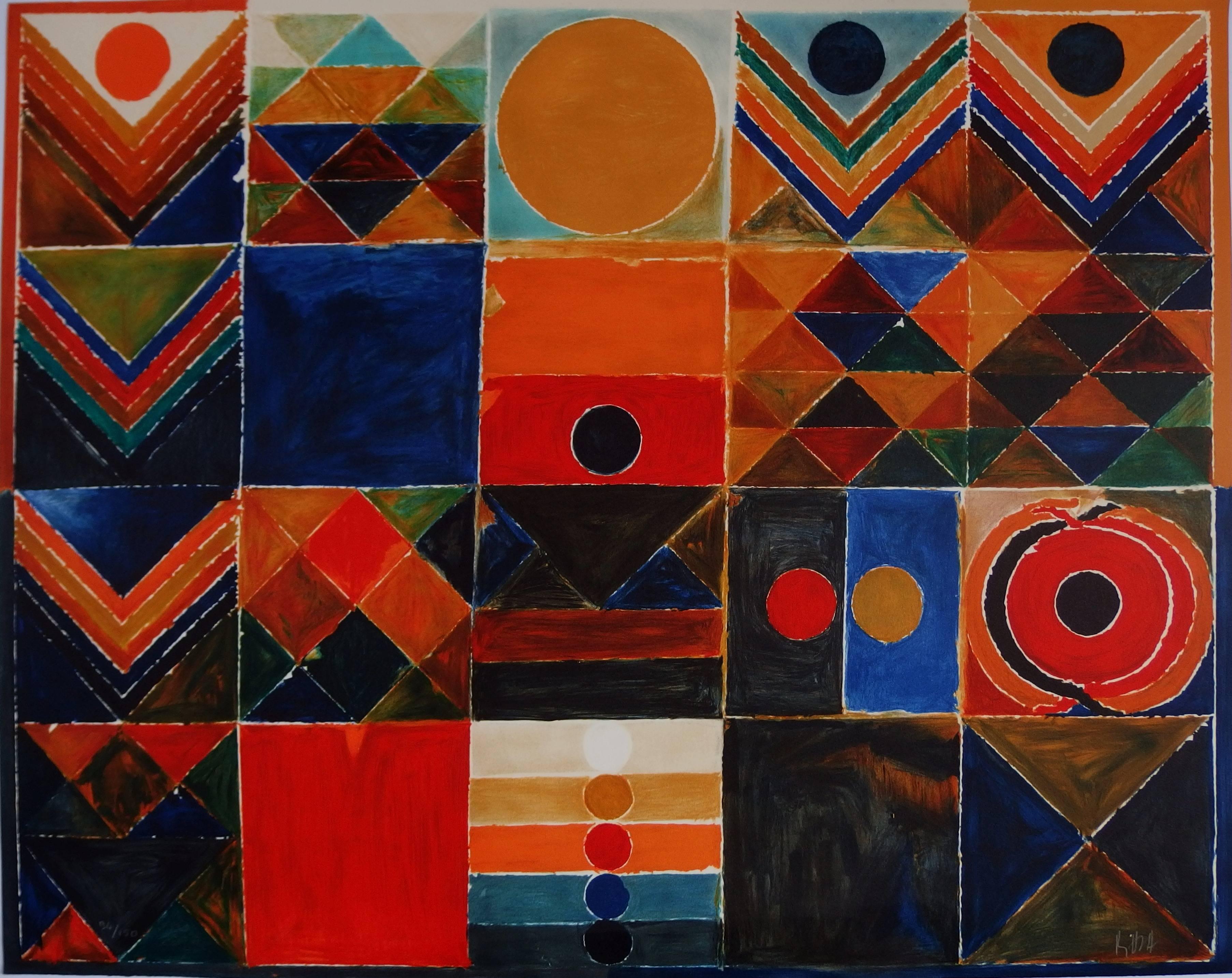 Sayed Haider Raza - Morning Raga - Original handsigned lithograph - 150 ...