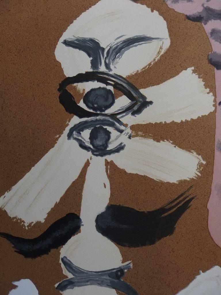 Pablo Picasso - Imaginary Portraits : Man with Moustache - Lithograph ...