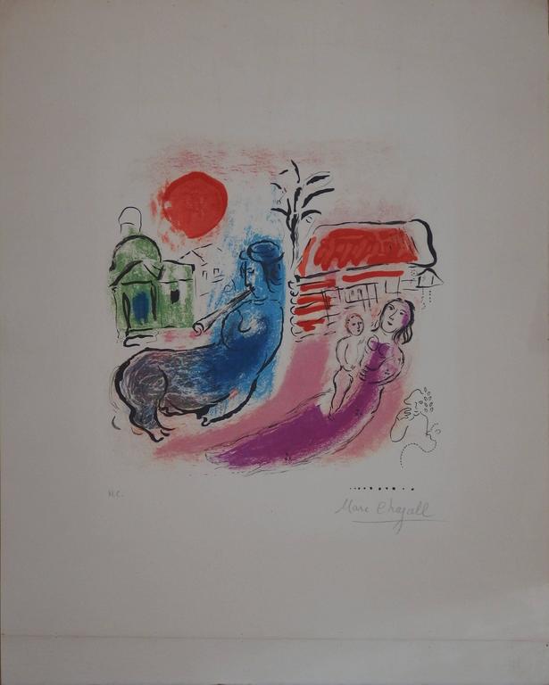 Marc Chagall Maternity With Centaur Original Handsigned Lithograph