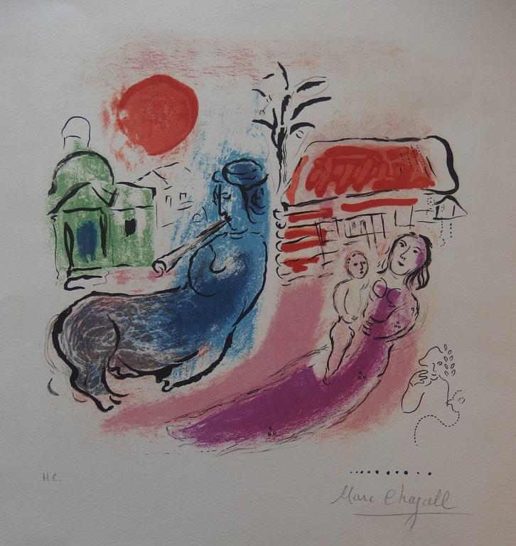 Marc Chagall Maternity With Centaur Original Handsigned Lithograph