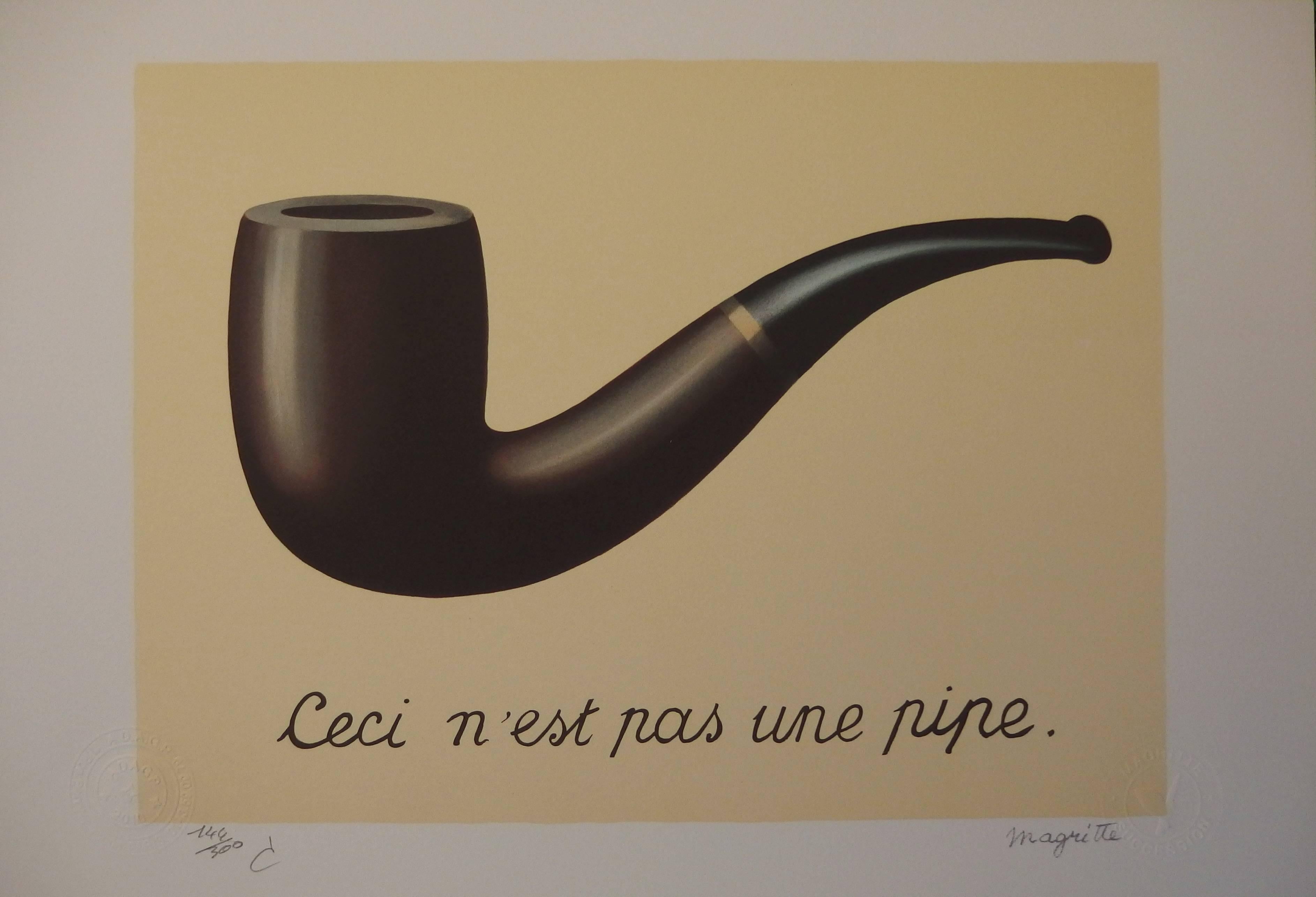 Unknown - La Trahison des Images - lithograph - stamp signed For Sale ...