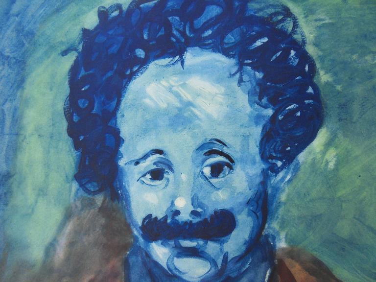 Unknown - Pablo PICASSO (after) : Man With Mustache - pochoir - 500 ...