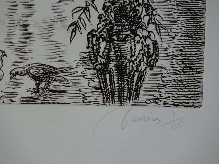 Albert Decaris - May : Blossom Spring - Original handsigned etching ...
