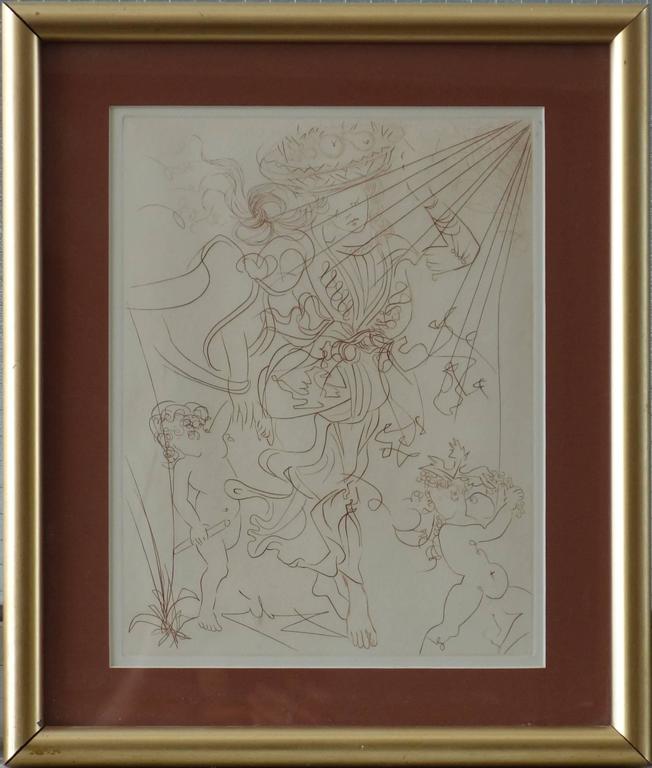 Salvador Dalí­ - Autumn - Original etching - 1970 For Sale at 1stDibs