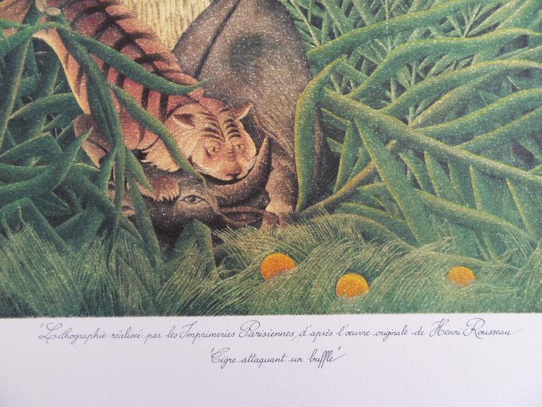 (after) Henri Rousseau - Fight Between a Tiger and a Buffalo ...