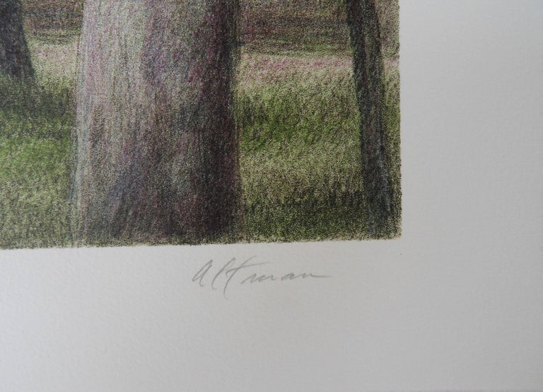 Harold Altman - New York : Horsemen in Central Park - Original ...