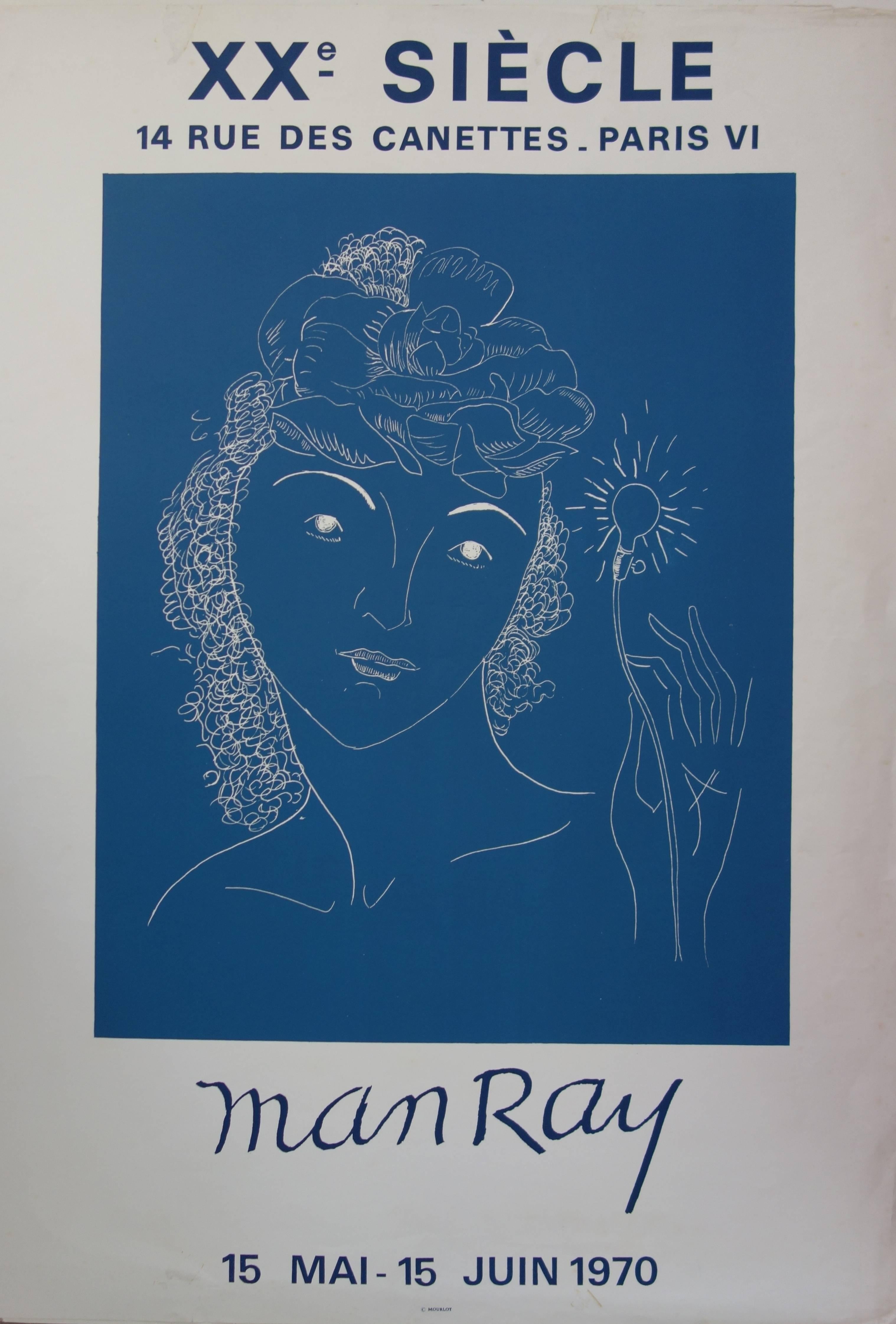Man Ray - Woman with Light Flower - Lithograph - Mourlot 1970 For Sale ...