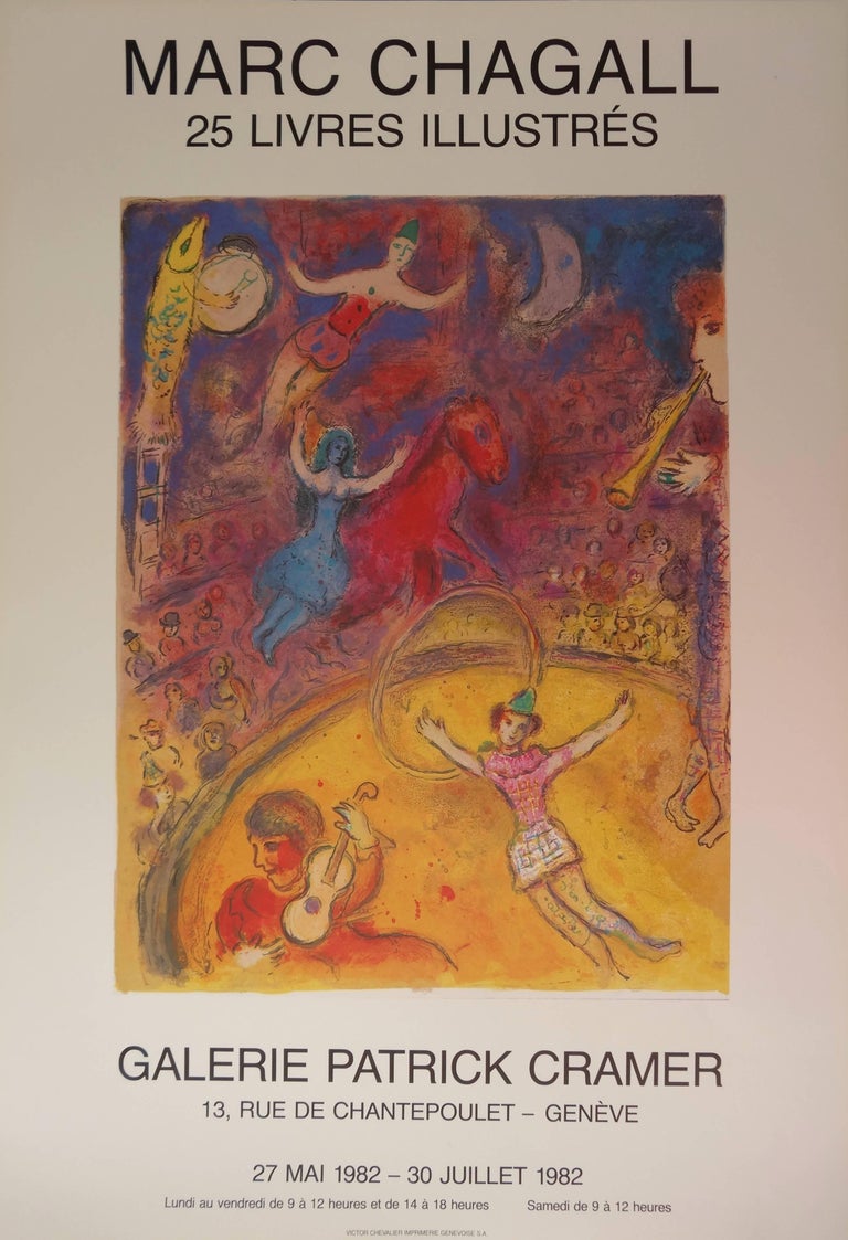 (after) Marc Chagall - Circus - 25 illustrated books - vintage poster ...