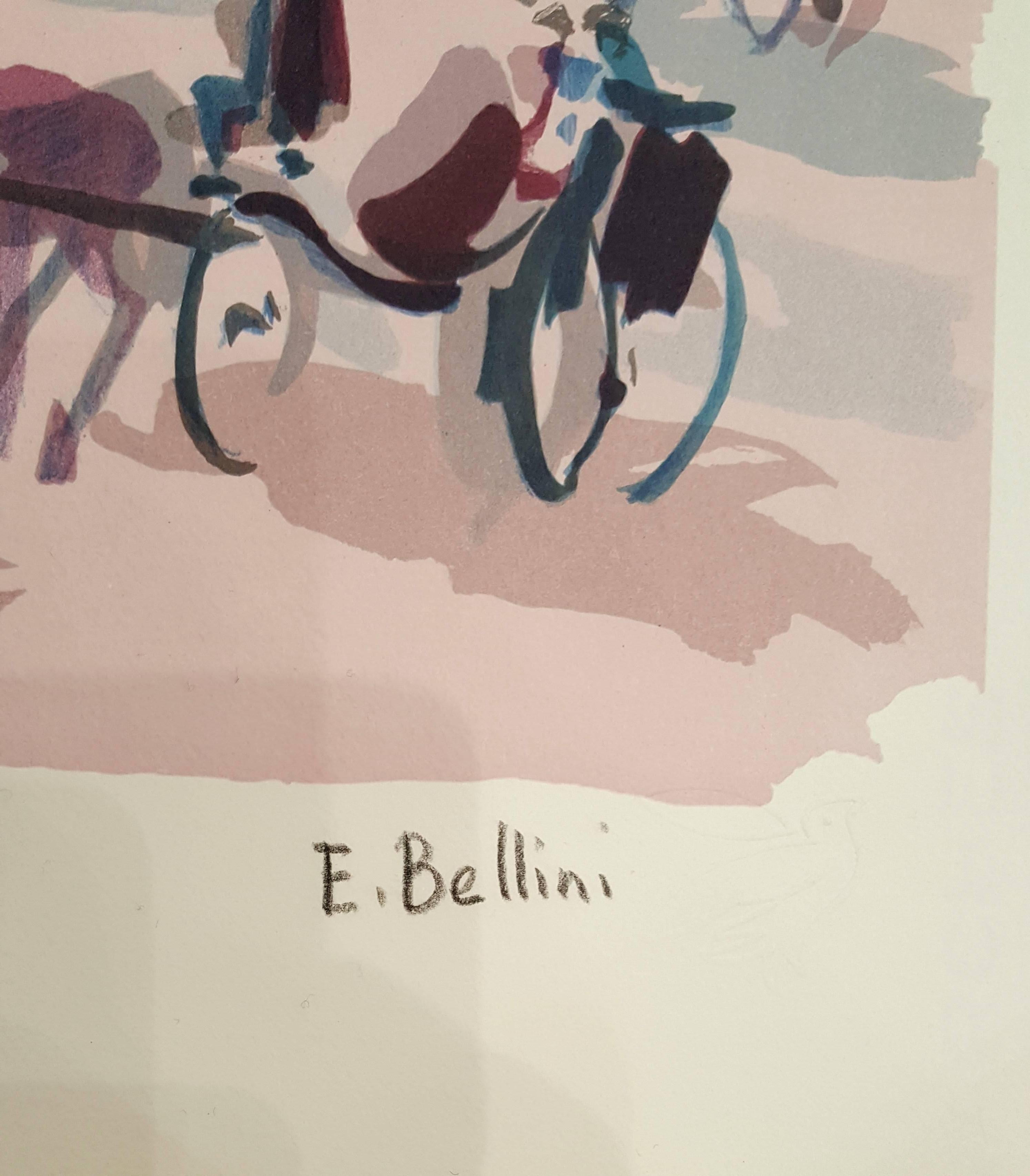 Emmanuel Bellini - PARIS - Place Vendôme - Original Lithograph ...