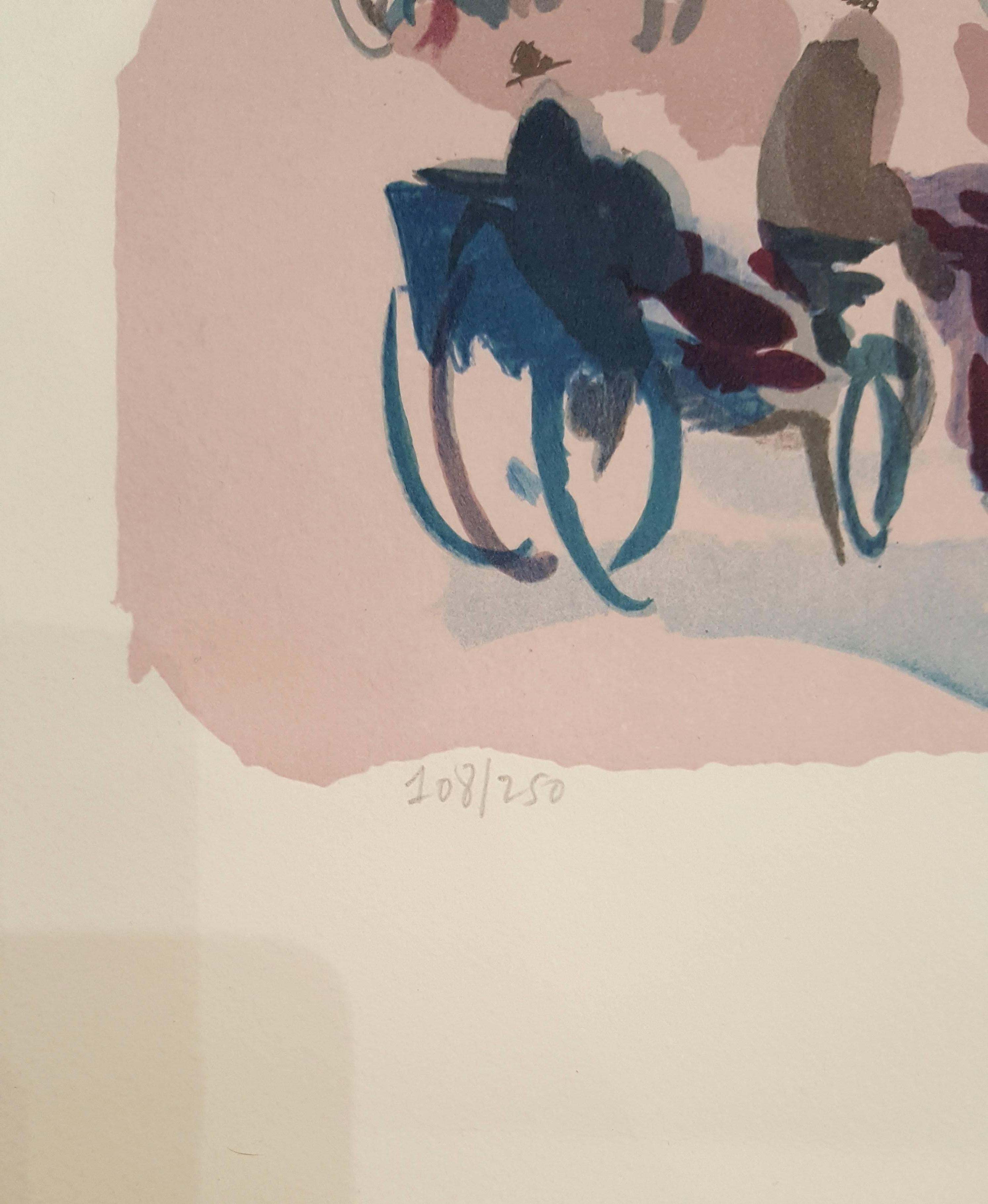 Emmanuel Bellini - PARIS - Place Vendôme - Original Lithograph ...