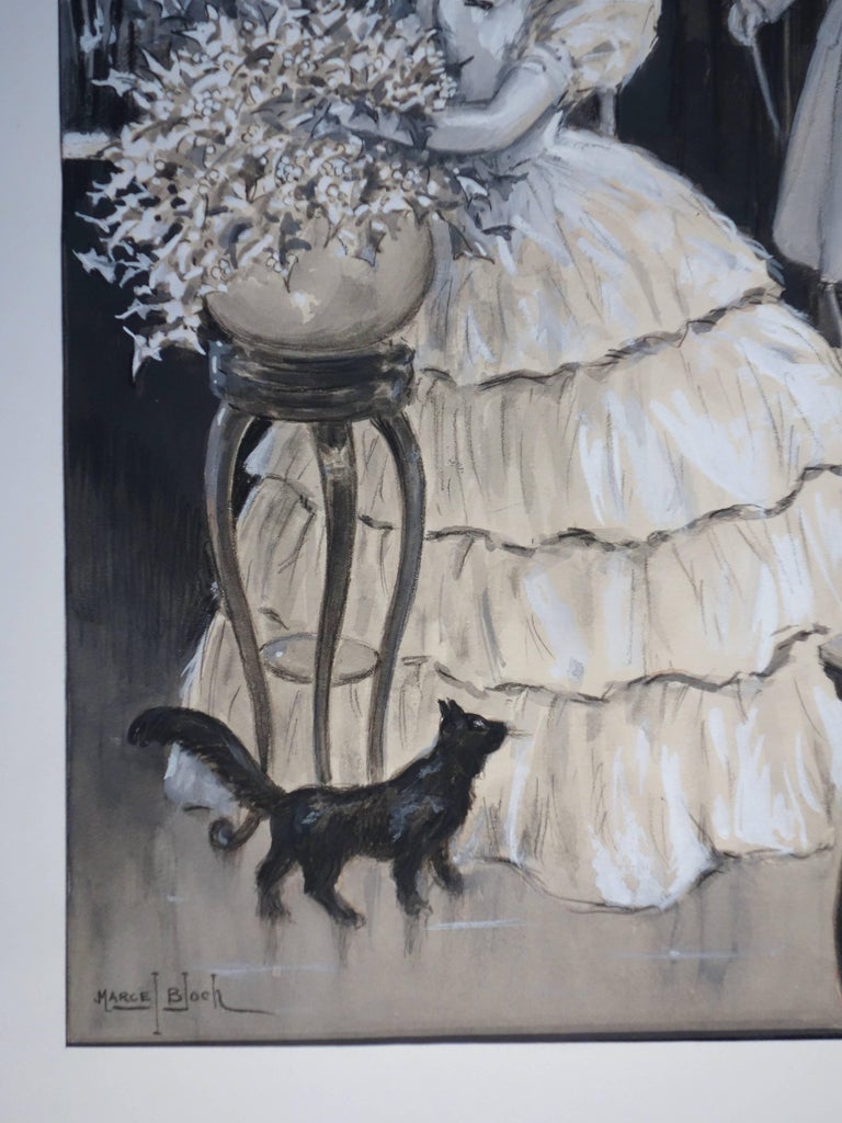 Marcel Bloch - A Charming Unexpected Visit - Original handsigned ...