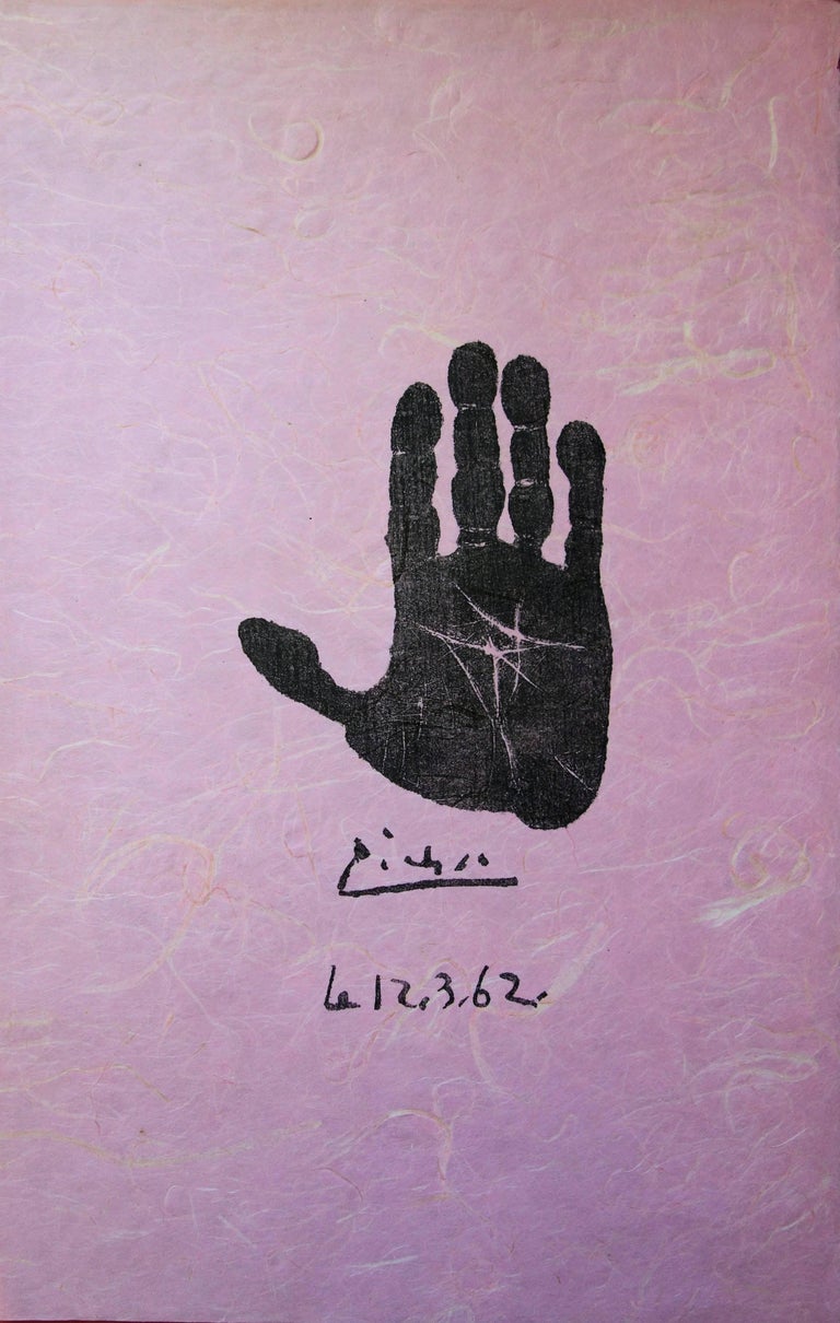 Pablo Picasso - Hand of the Artist - Original lithograph - 1962 at 1stDibs