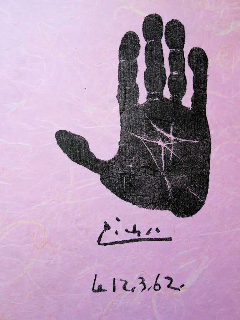 Pablo Picasso - Hand of the Artist - Original lithograph - 1962 at 1stDibs