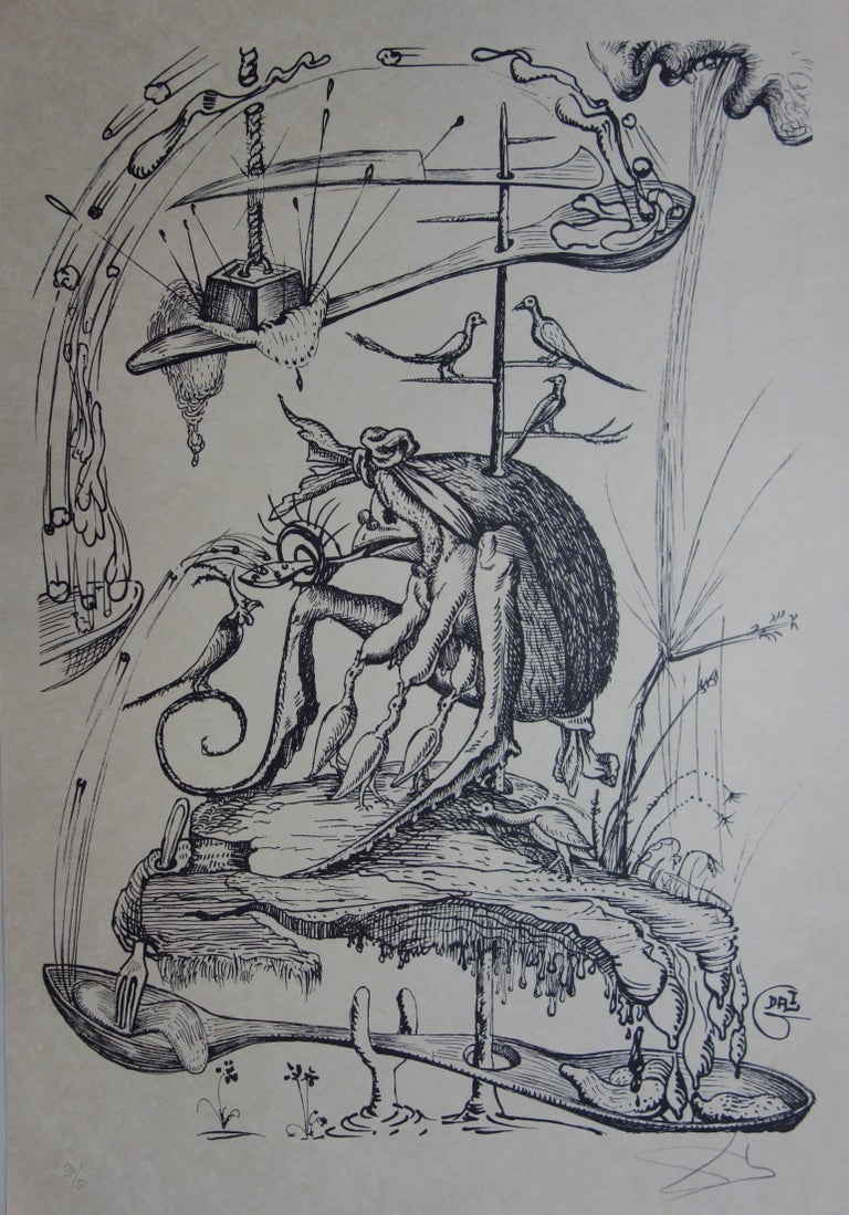 Salvador Dalí­ - Pantagruel : Plate 22 - The Bug Lady - Original ...