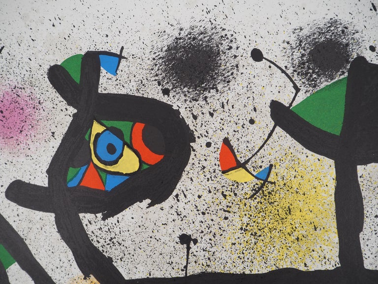 Joan Miró - Surrealist Garden - Original Lithograph, Signed in the ...