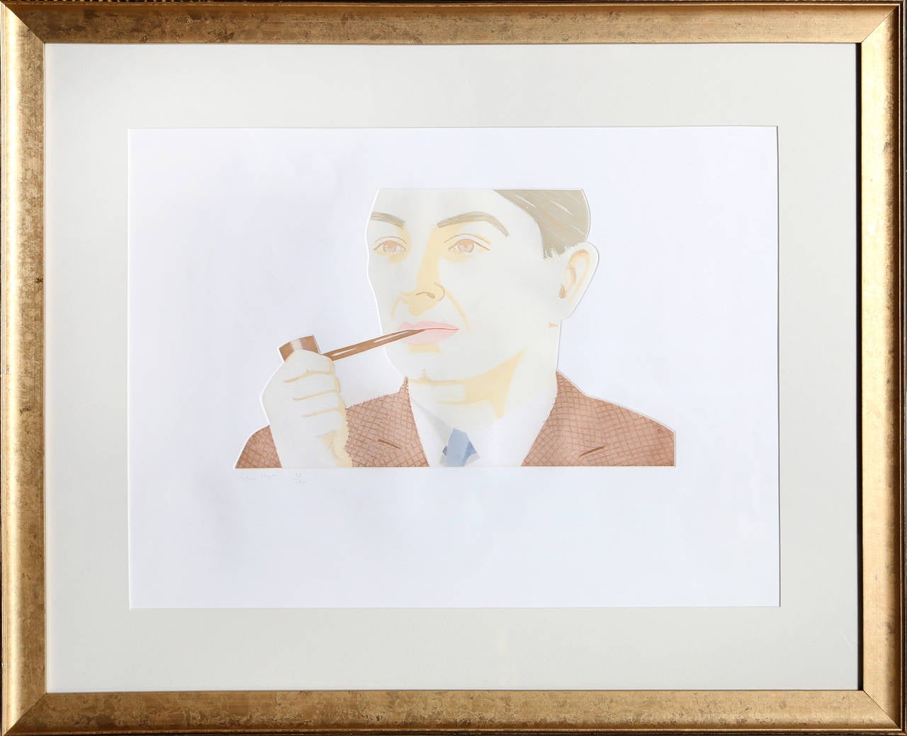 Alex Katz - Man with Pipe at 1stDibs