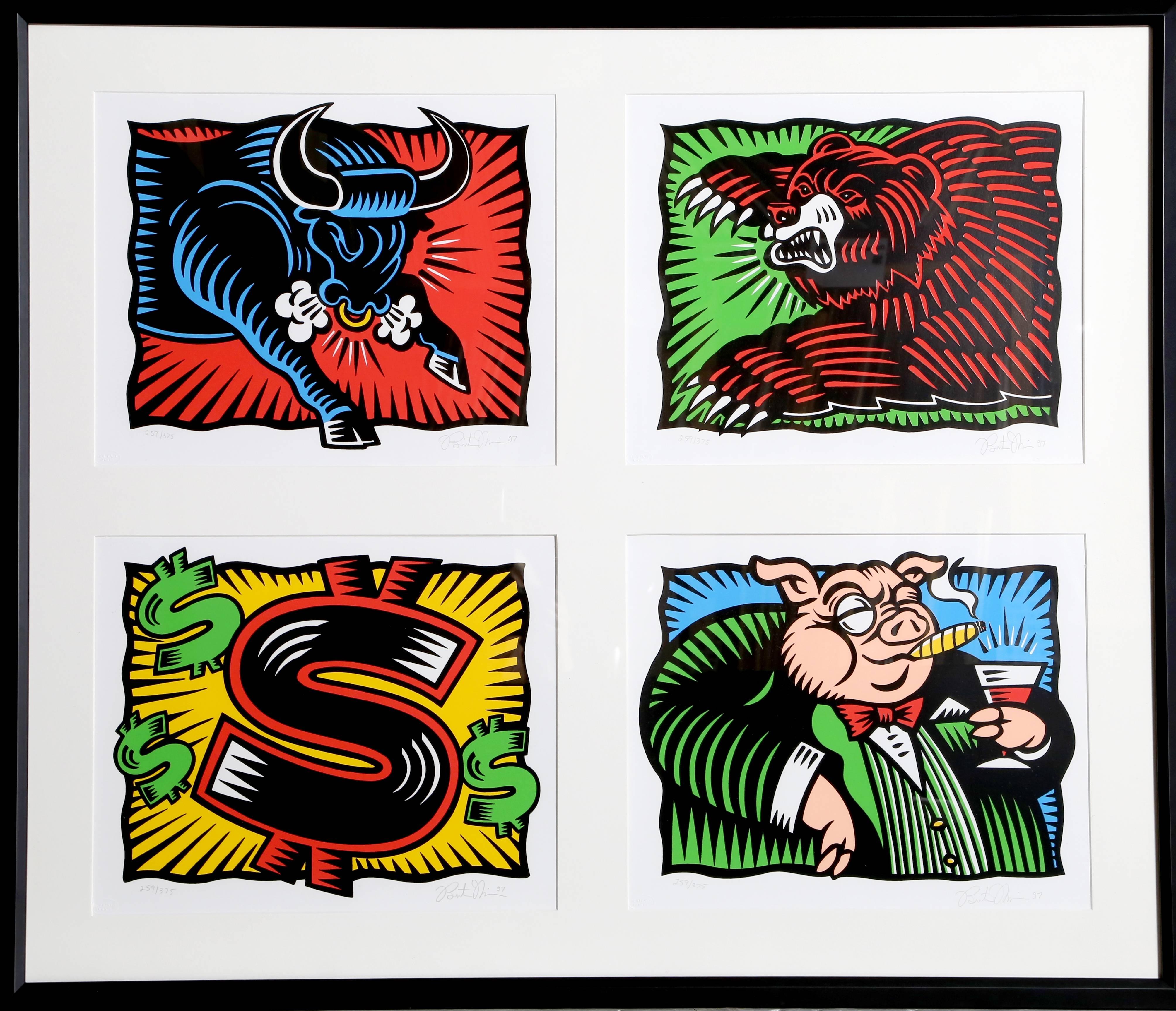 Burton Morris - "Martini and Olives", Pop Art Painting by Burton Morris ...