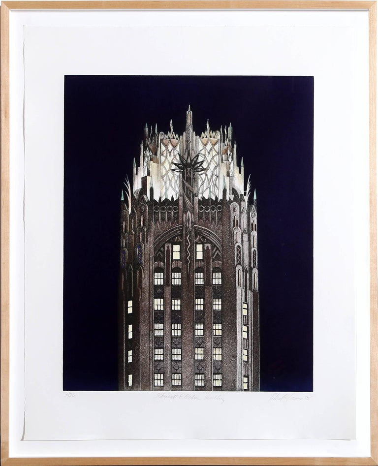 Richard Haas - American Radiator Building (Blue) at 1stDibs