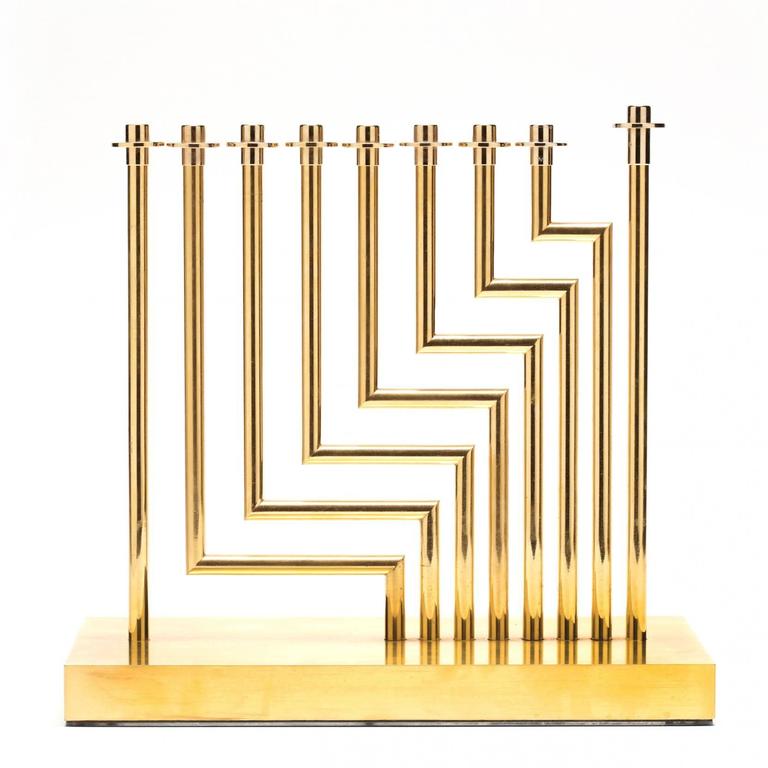 Yaacov Agam - Levels Menorah at 1stDibs