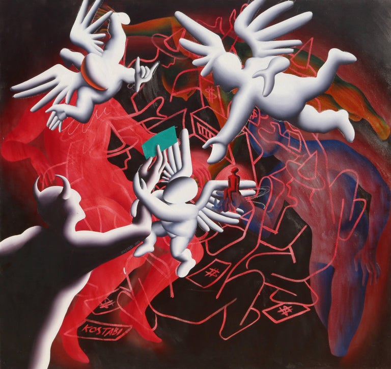 Mark Kostabi - Simply Irresistible For Sale at 1stDibs