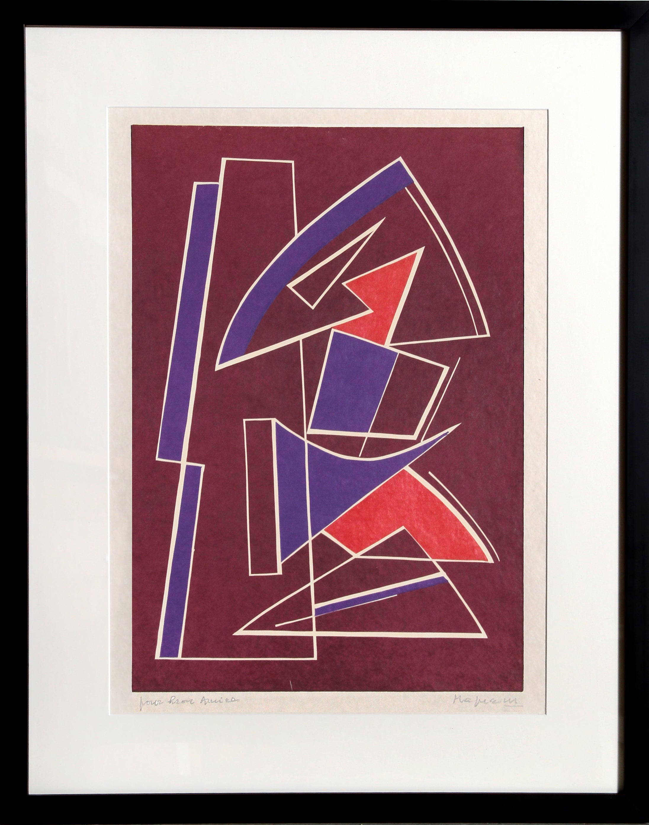Alberto Magnelli - Abstract Composition - Original Lithograph by ...