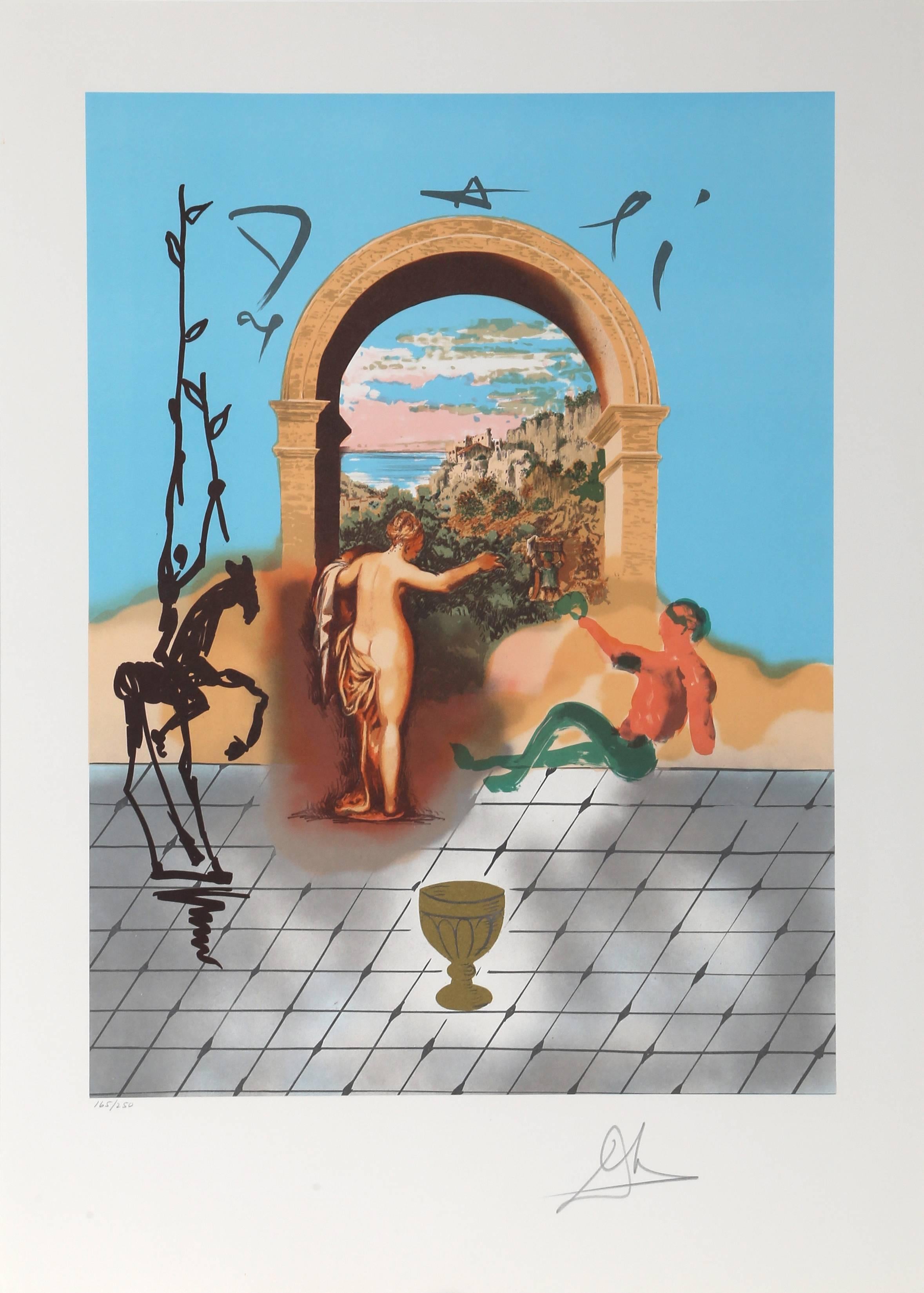 Salvador Dalí­ - Gateway to the New World, Lithograph by Salvador Dali ...