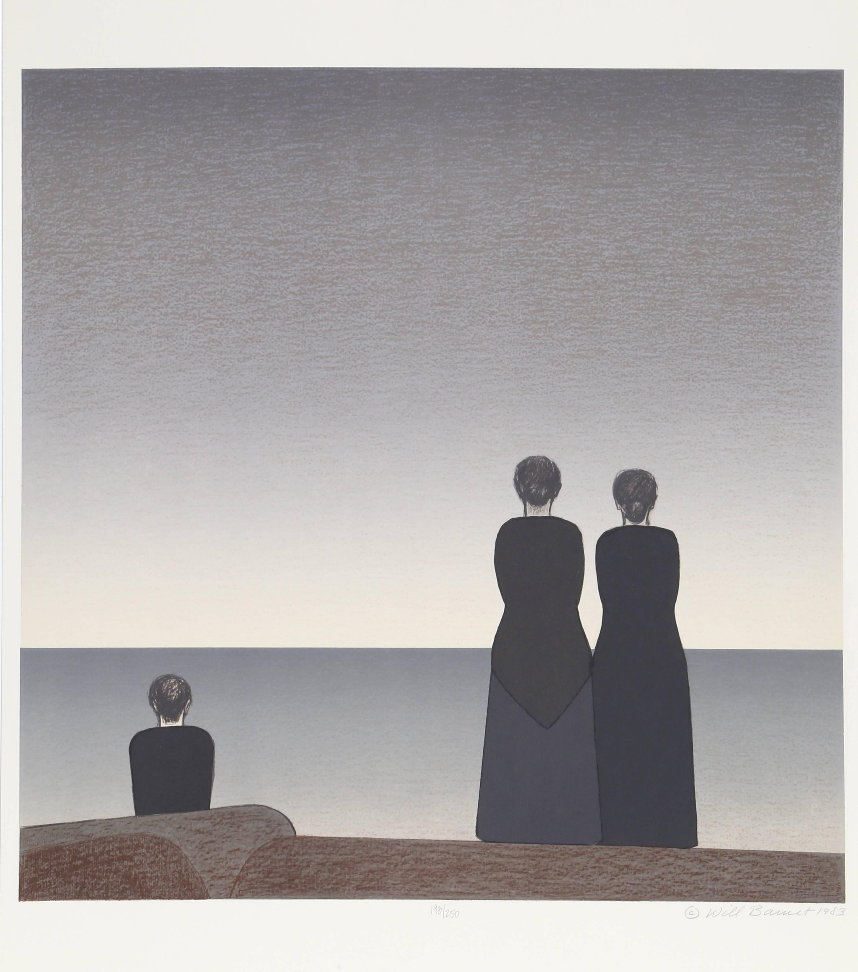 Will Barnet - "Soliloquy" Signed and Numbered Serigraph by Will Barnet ...