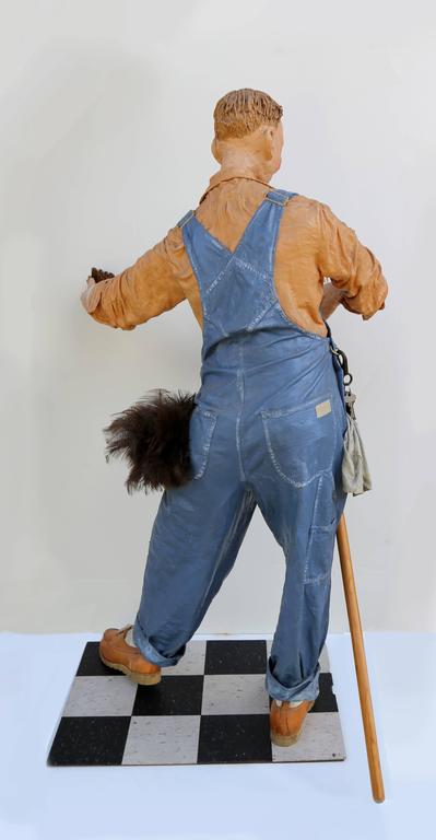 Kay Ritter - The Janitor, Free Standing Indoor Sculpture For Sale at ...
