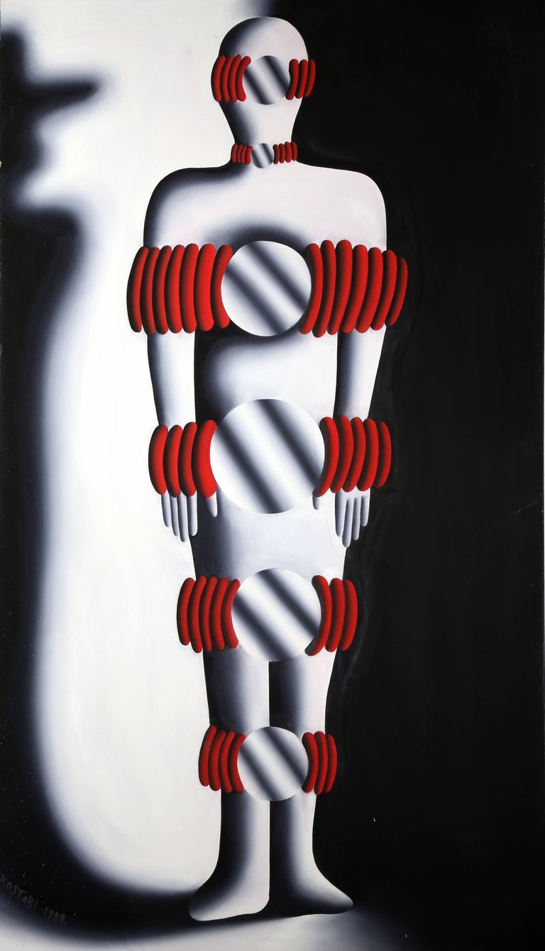 Mark Kostabi - Time Bond For Sale at 1stDibs