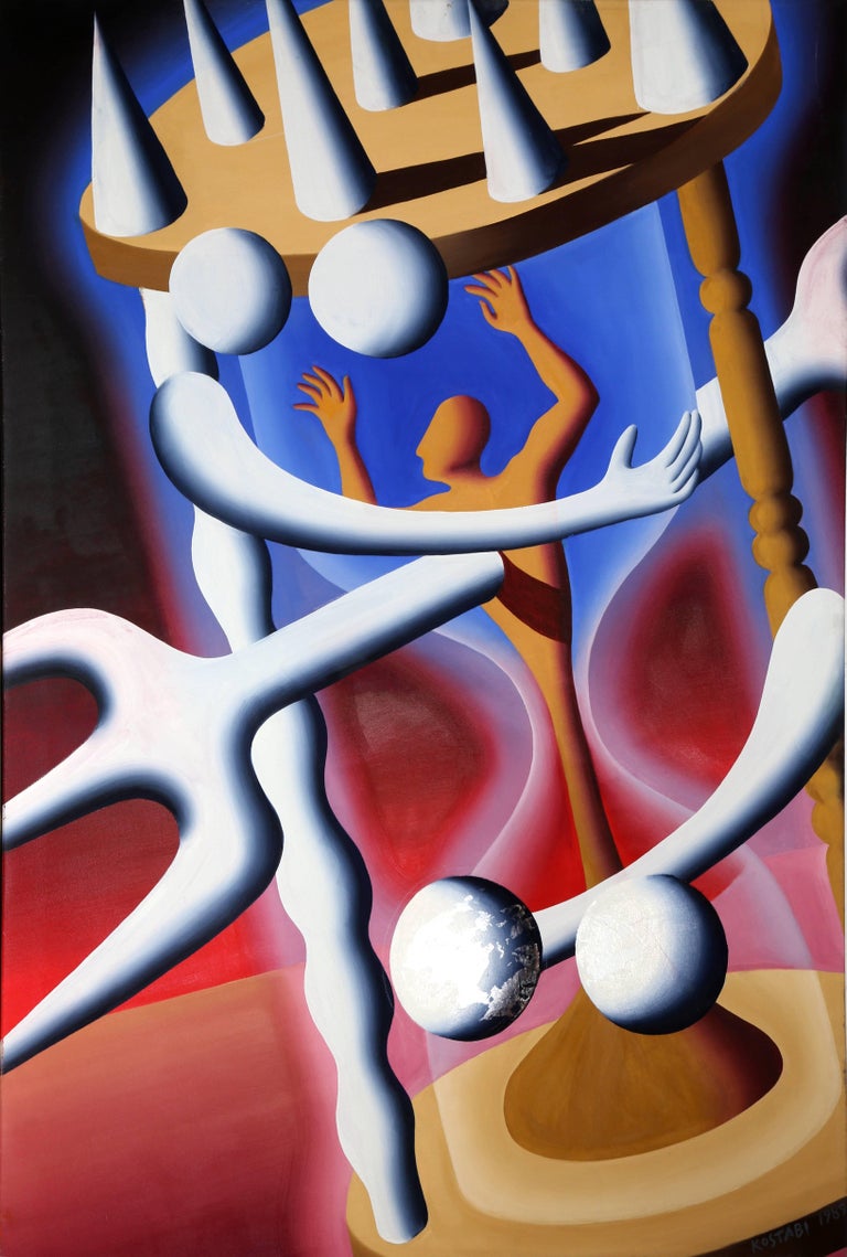 Mark Kostabi - Hour Dimension For Sale at 1stDibs