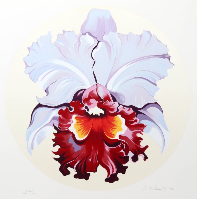 Lowell Nesbitt - Yellow and Blue Iris, Screenprint by Lowell Nesbitt ...