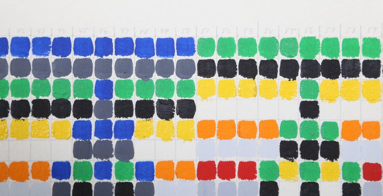 David Roth - David Roth, Abstract Painting on Graph Paper, 1971 For ...