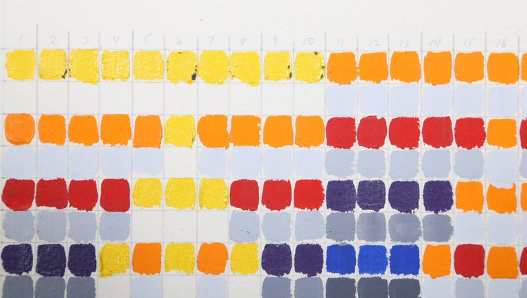 David Roth - David Roth, Abstract Painting on Graph Paper, 1971 For ...