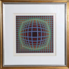 Victor Vasarely - Hexa 5, Print at 1stdibs