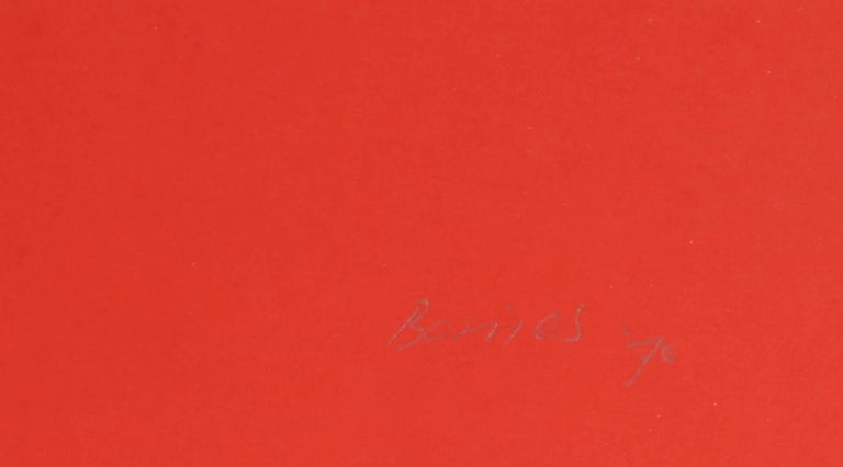 Bob Bonies - Composition in Red and Blue II at 1stDibs