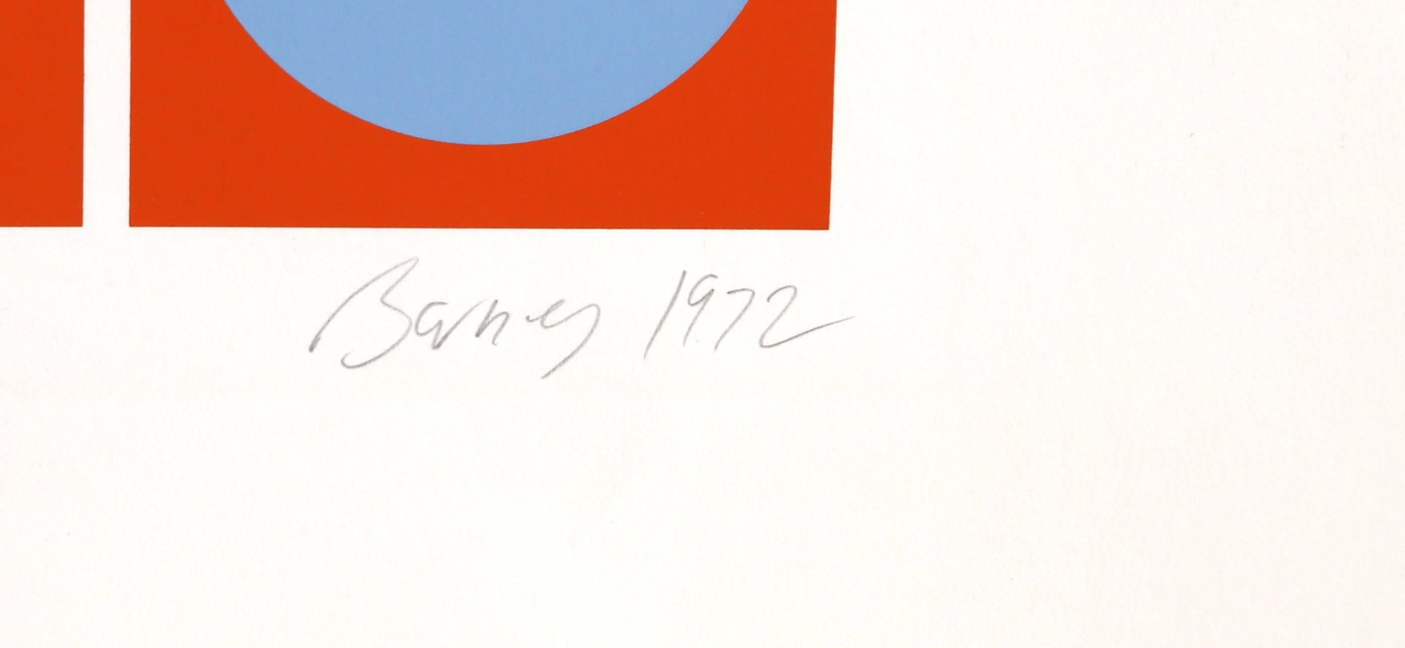 Roger Barnes - "A-Z 10-2, " Screenprint, 1973 at 1stDibs | roger barnes