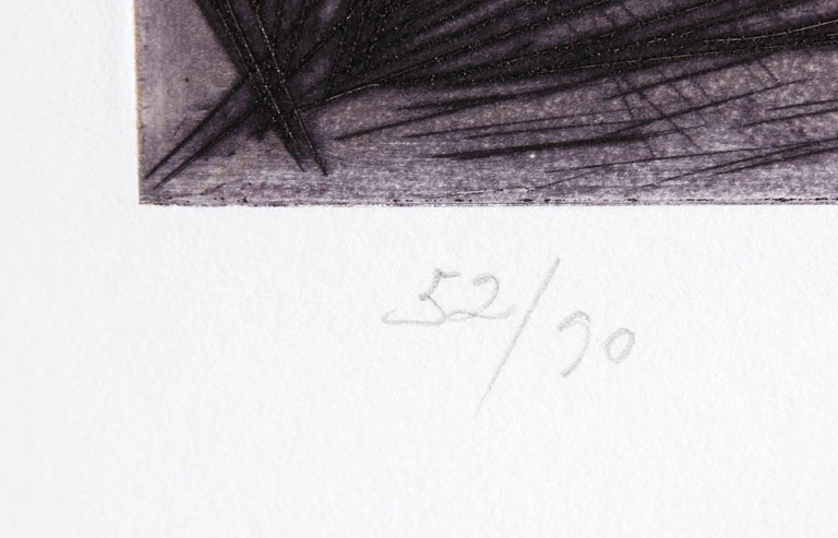 Jorge Castillo - "Hommage a Picasso," Etching, 1973 For Sale at 1stDibs