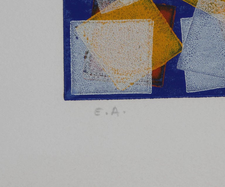 Eric Newton - Abstract Linocut Print, circa 1955 by Eric Newton For ...